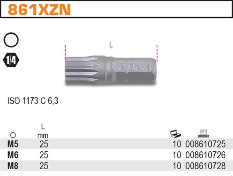 KOŃCÓWKA WKRĘTAKOWA PROFIL XZN 8 - sklep narzędziowy24.eu
